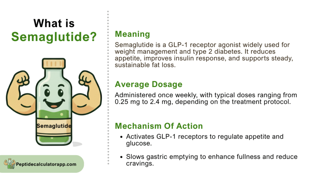 Semaglutide Dosage, Mechanism & Benefits - Online Peptide Calculator